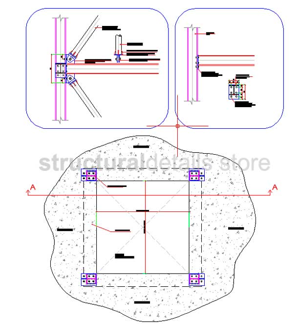 Steel Frame Elevator Shaft CAD Details - structuraldetails