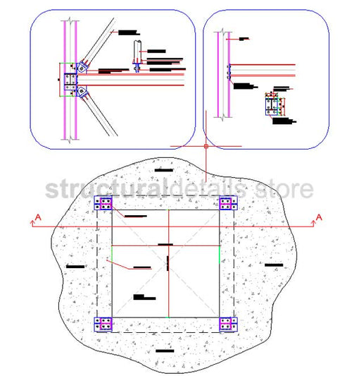 Steel Frame Elevator Shaft CAD Details - structuraldetails
