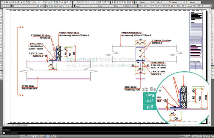 Timber Floors CAD Detailed Drawings - structuraldetails