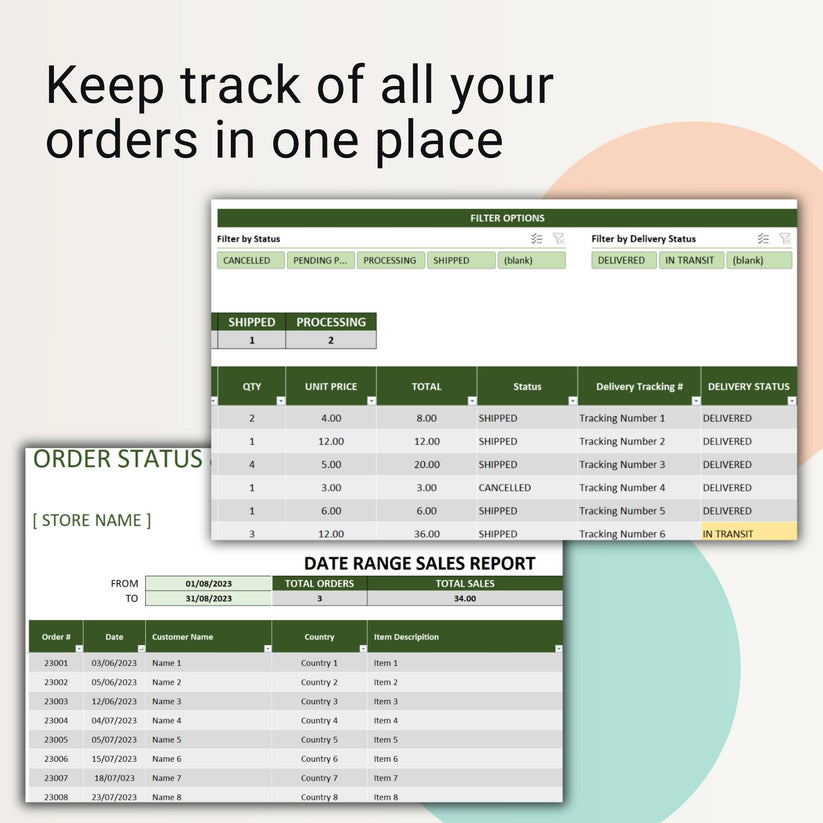 Sales Tracking Excel Spreadsheet Template - structuraldetails