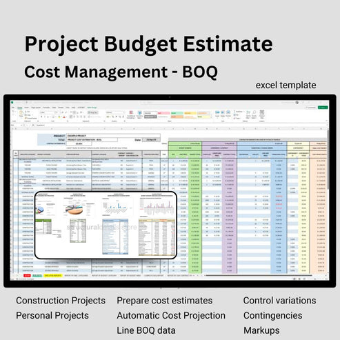 Project Budget Cost Management Excel Template - structuraldetails
