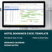 Hotel Rooms Matrix Booking Registry Excel Template - structuraldetails