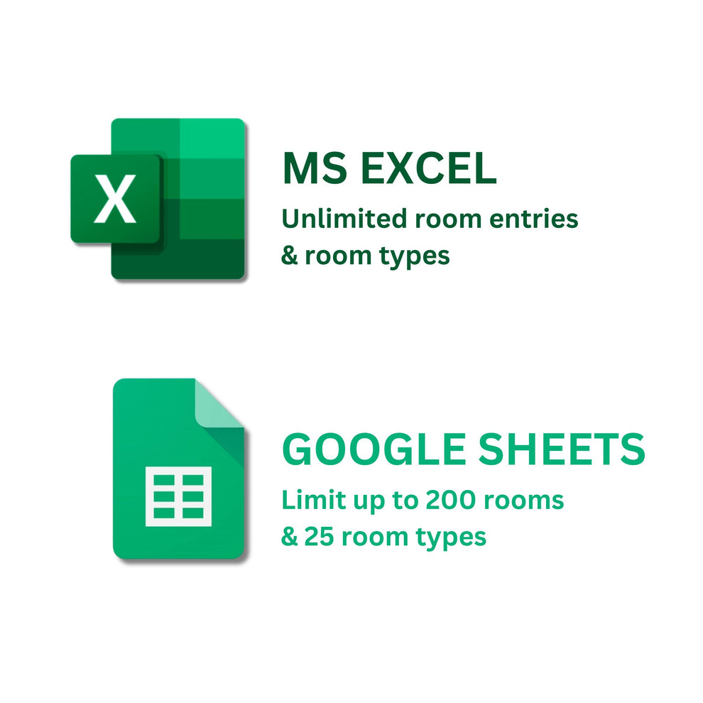 Hotel Rooms Matrix Booking Registry Excel Template - structuraldetails