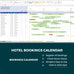 Hotel Rooms Matrix Booking Registry Excel Template - structuraldetails