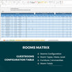 Hotel Rooms Matrix Booking Registry Excel Template - structuraldetails