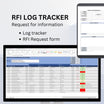 RFI Log Tracker Management Excel Template - structuraldetails