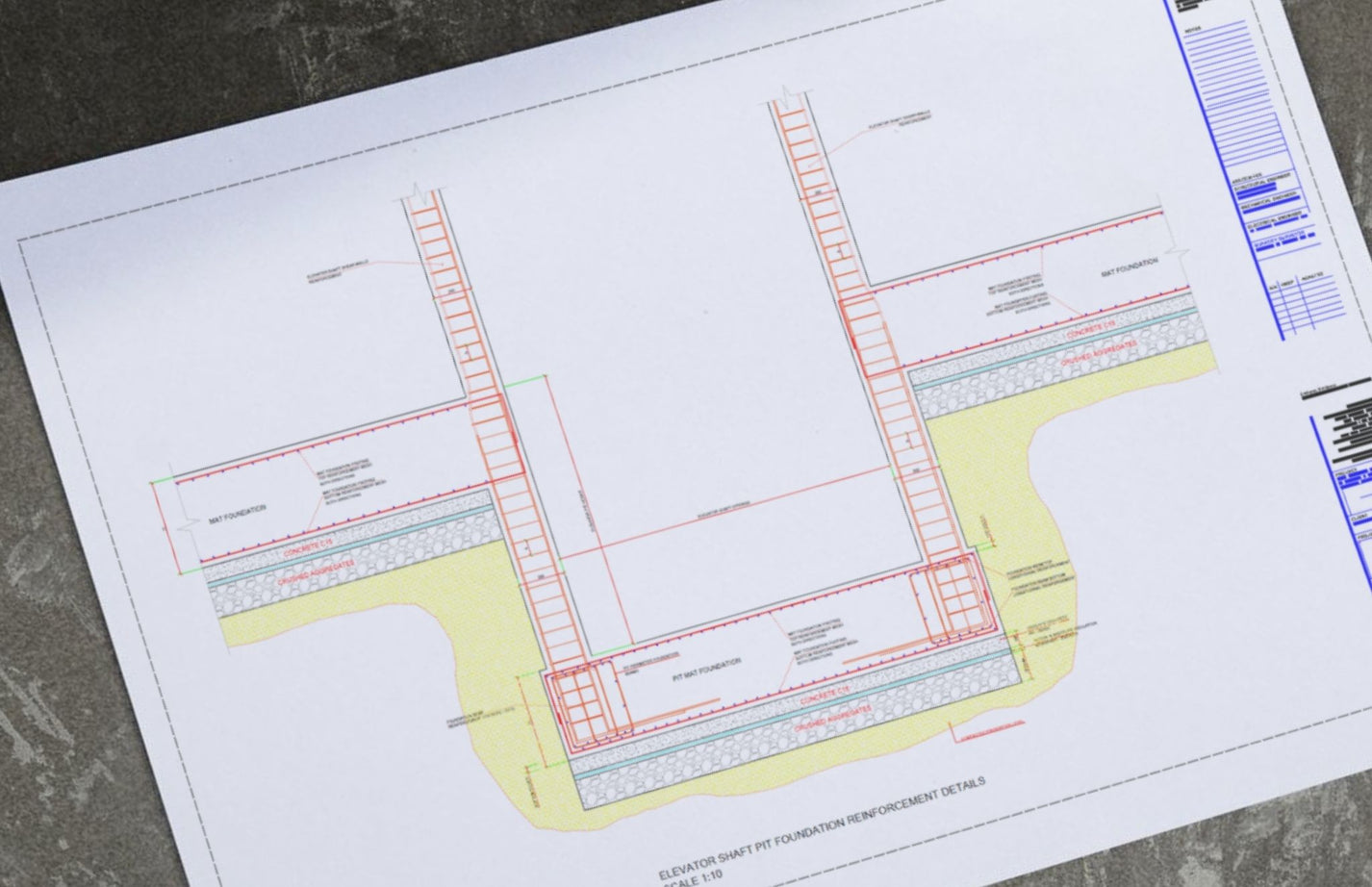 Elevator Shaft Pit Foundation Reinforcement Detail – structuraldetails