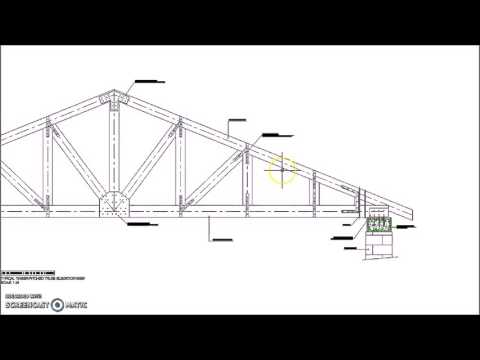 Roof Timber Pitched Truss CAD Detail - structuraldetails