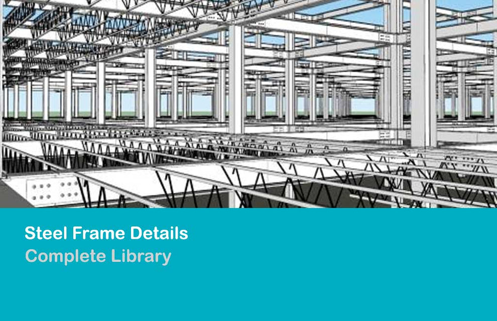 Complete Steel Frame CAD Details Library - structuraldetails